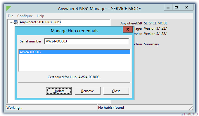 Digi AnywhereUSB Manager и ошибка "Can't store certificate" - Блог IT-KB